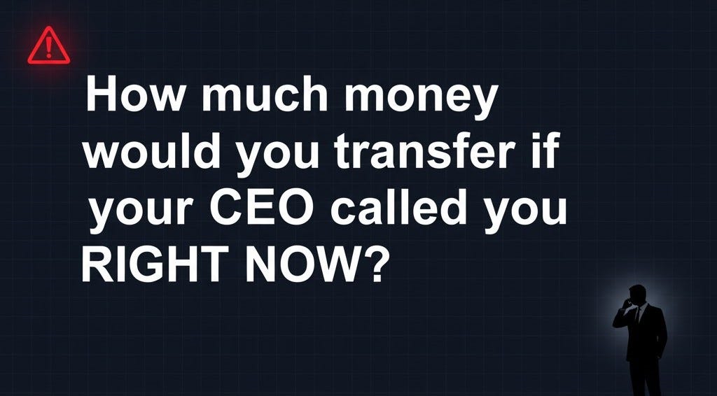 How much money would you transfer if your CEO called you right now ...