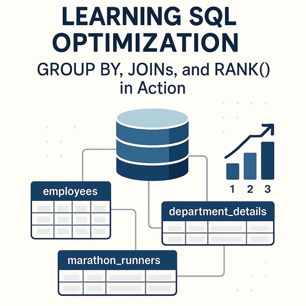 🧠 Learning SQL Optimization: GROUP BY, JOINs, and RANK() in Action | by ...