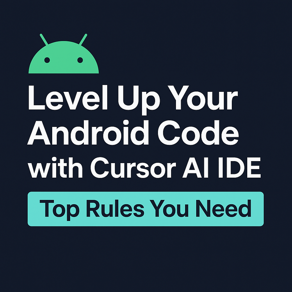 🚀 Level Up Your Android Code with Cursor AI IDE: Top Rules You Need | by Leo N | Jul, 2025 ...