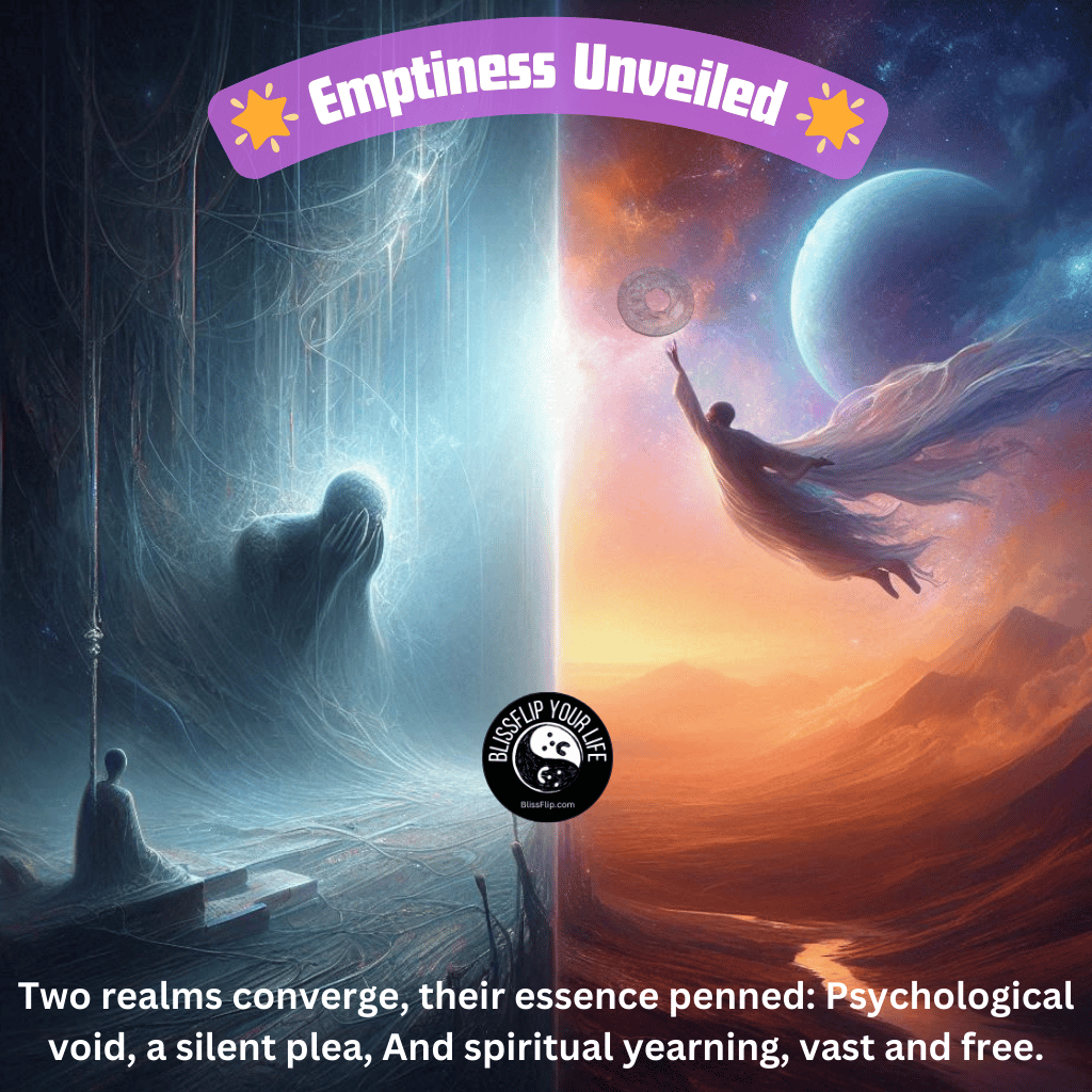 🌟 Emptiness Unveiled 🌟. Two realms converge, their essence… | by Atmo ...