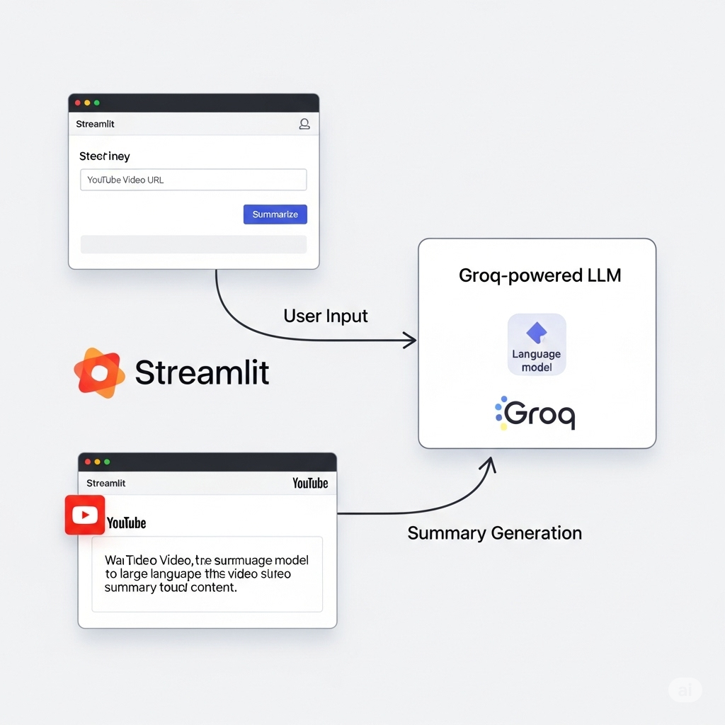GenAI: YouTube content summarizer with Groq + Streamlit | by Shankar Angadi | Aug, 2025 | Medium