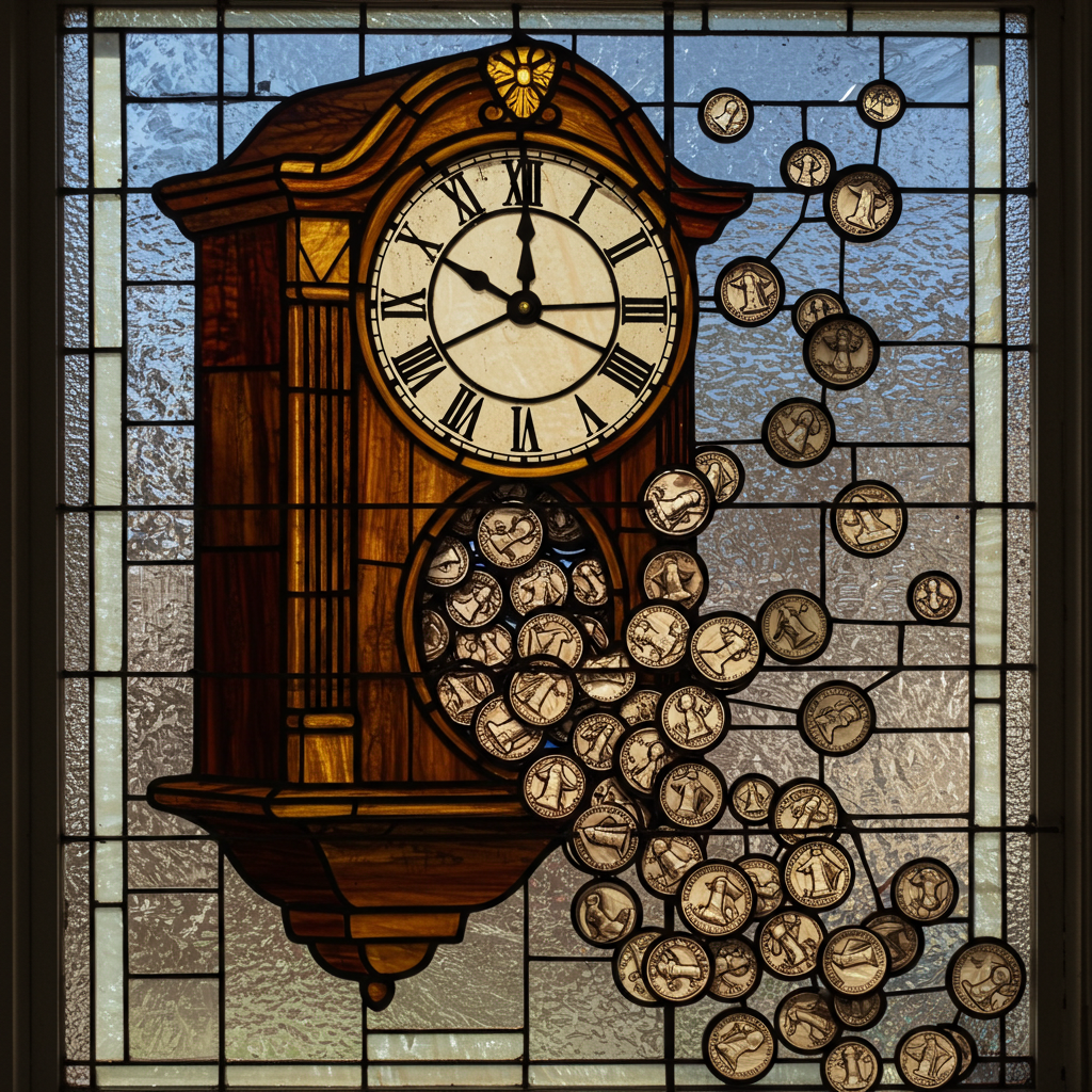 A Clock with Coins Inside. Another odd visual image appeared… | by A ...