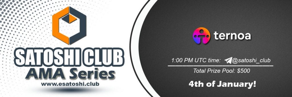 Ternoa x Satoshi Club AMA Recap from the 4th of January | by Satoshi_storyteller | Satoshi Club ...