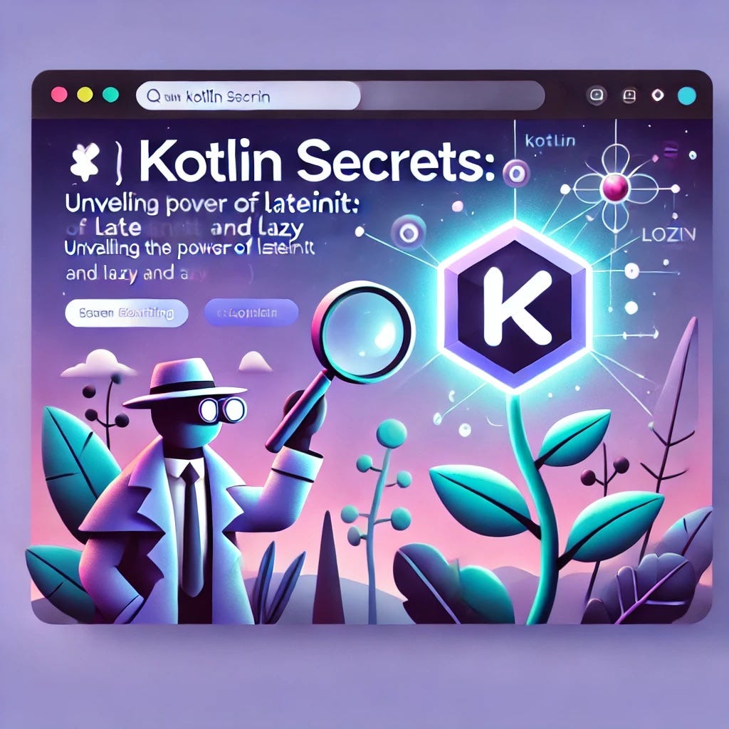 🕵️‍ Kotlin Secrets: Unveiling the Power of lateinit and lazy 🌱 | by Leo N | Towards Dev