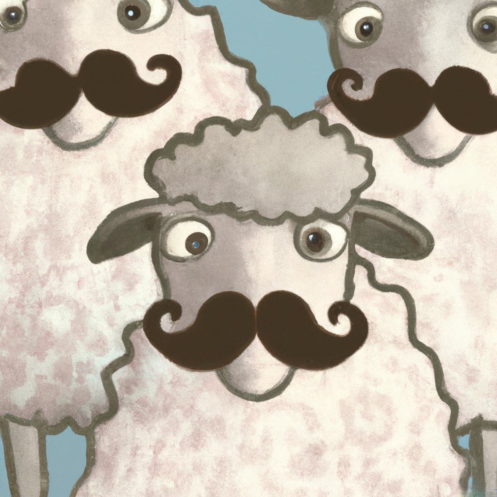 The Great Sheep Escape: A Tale of Misadventures and Mustaches | by Gael ...