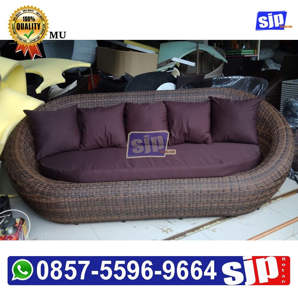 Meja Rotan Sintetis Sofa, Model Sofa Rotan Sintetis Minimalis, Set Sofa ...