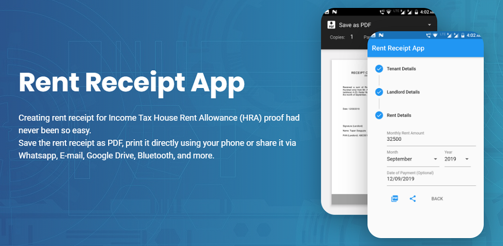 Generate Rent Receipt for Free for House Rent Allowance Income Tax ...