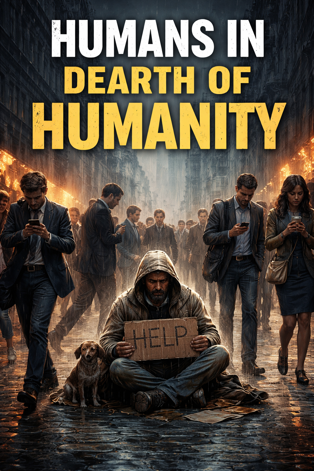 Humans in dearth of humanity. “Humanity is as unpredictable as lives ...