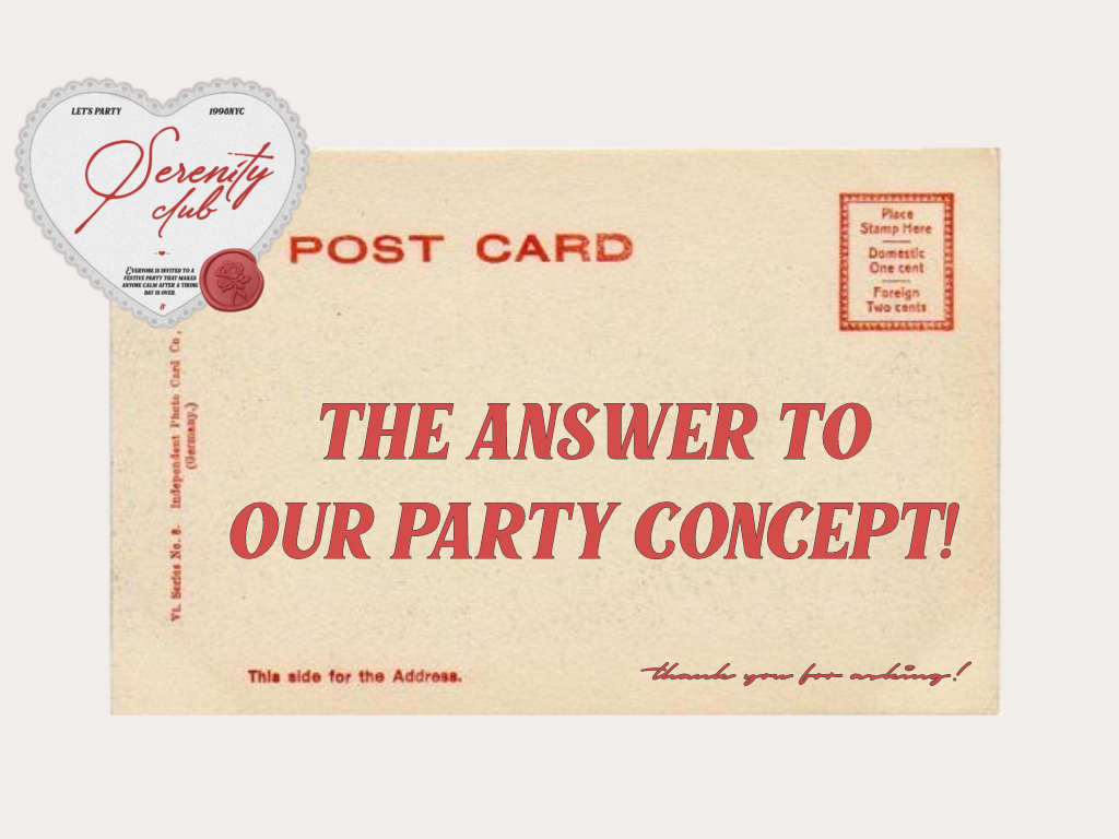 The answer to our Party Concept! | by Serenity Club | Jan, 2024 | Medium
