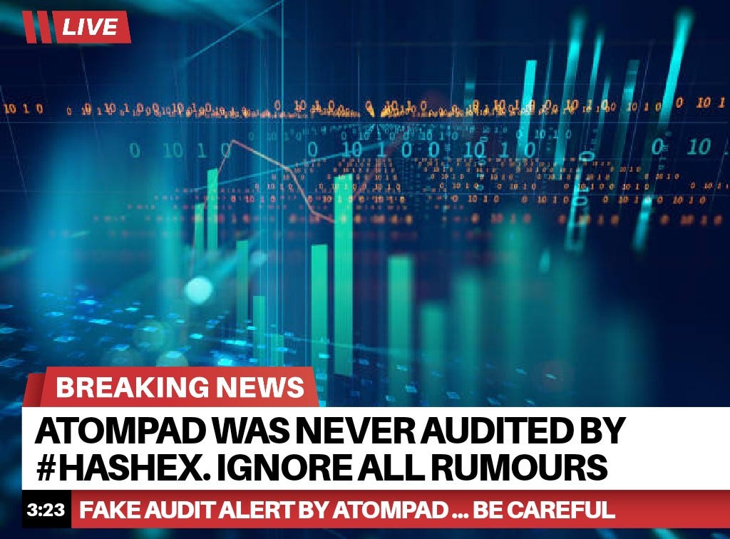 Beware of fake Audit Alert by new projects... Always do your findings ...