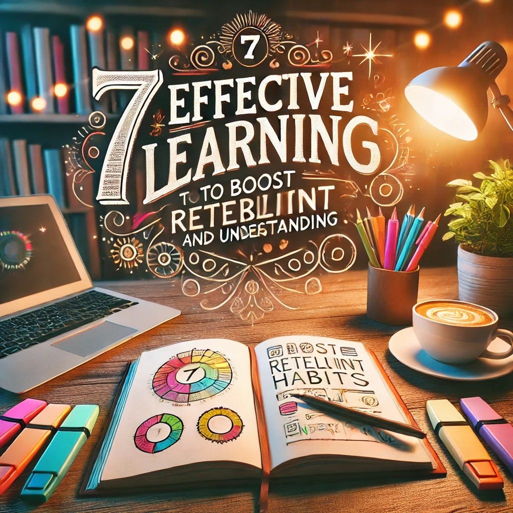 7 Effective Learning Habits to Boost Retention and Understanding | by ...