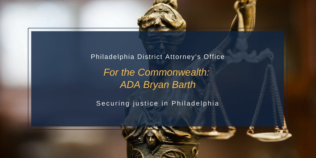 For the Commonwealth: ADA Bryan Barth | by Philadelphia DAO | The ...