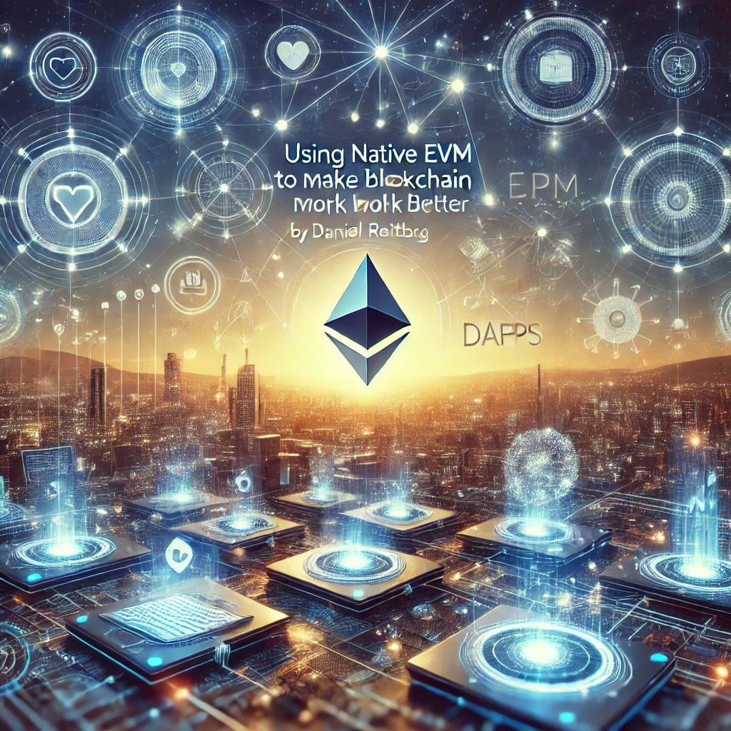Using Native EVM to Make Blockchain Work Better By Daniel Reitberg - Daniel David Reitberg - Medium