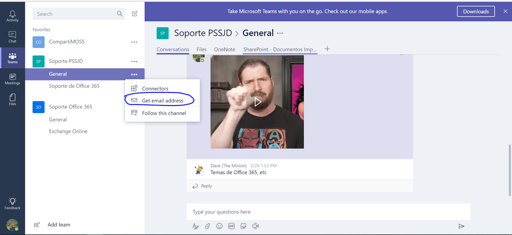 How to send an e-mail to a channel in Microsoft Teams! | by Juan Carlos ...