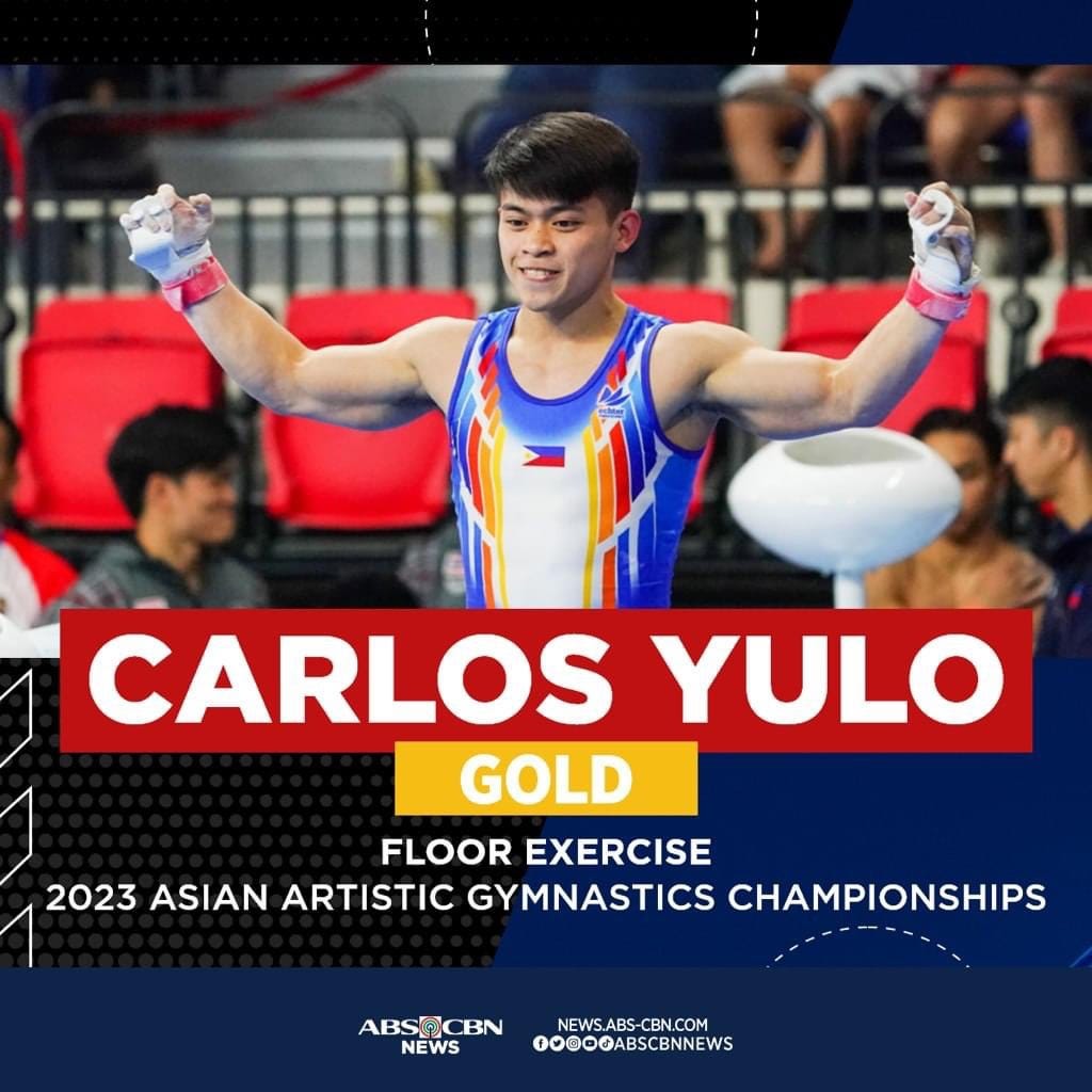 Carlos Yulo Dominates Floor Exercise at Asian Gymnastics Championships ...