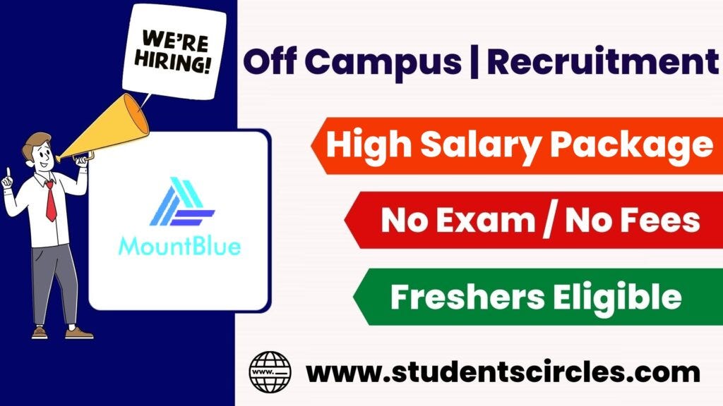 MountBlue Off Campus Drive 2023 | Fresher | Direct Link | by V G Selvam | apuzzindia | Medium