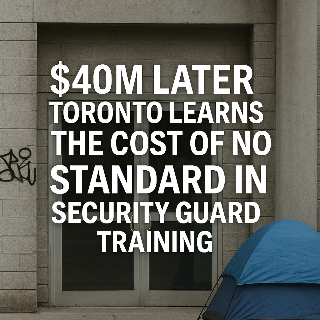 $40M Later, Toronto Learns the Cost of No Standard in Security Guard ...