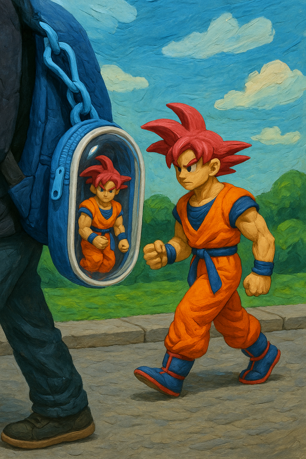 🌀 The Day I Took Goku Outside: When Collectibles Became Living Art | by ...
