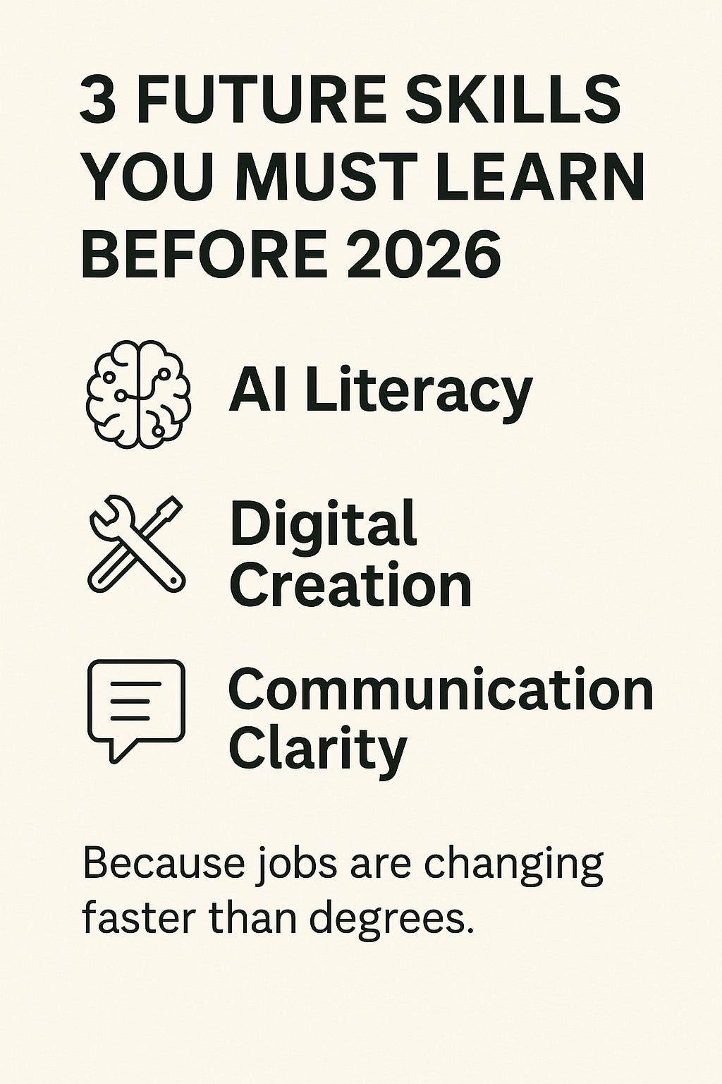 🚀 3 Future Skills You MUST Learn Before 2026 | by Kamal kasana ( Nagar ...