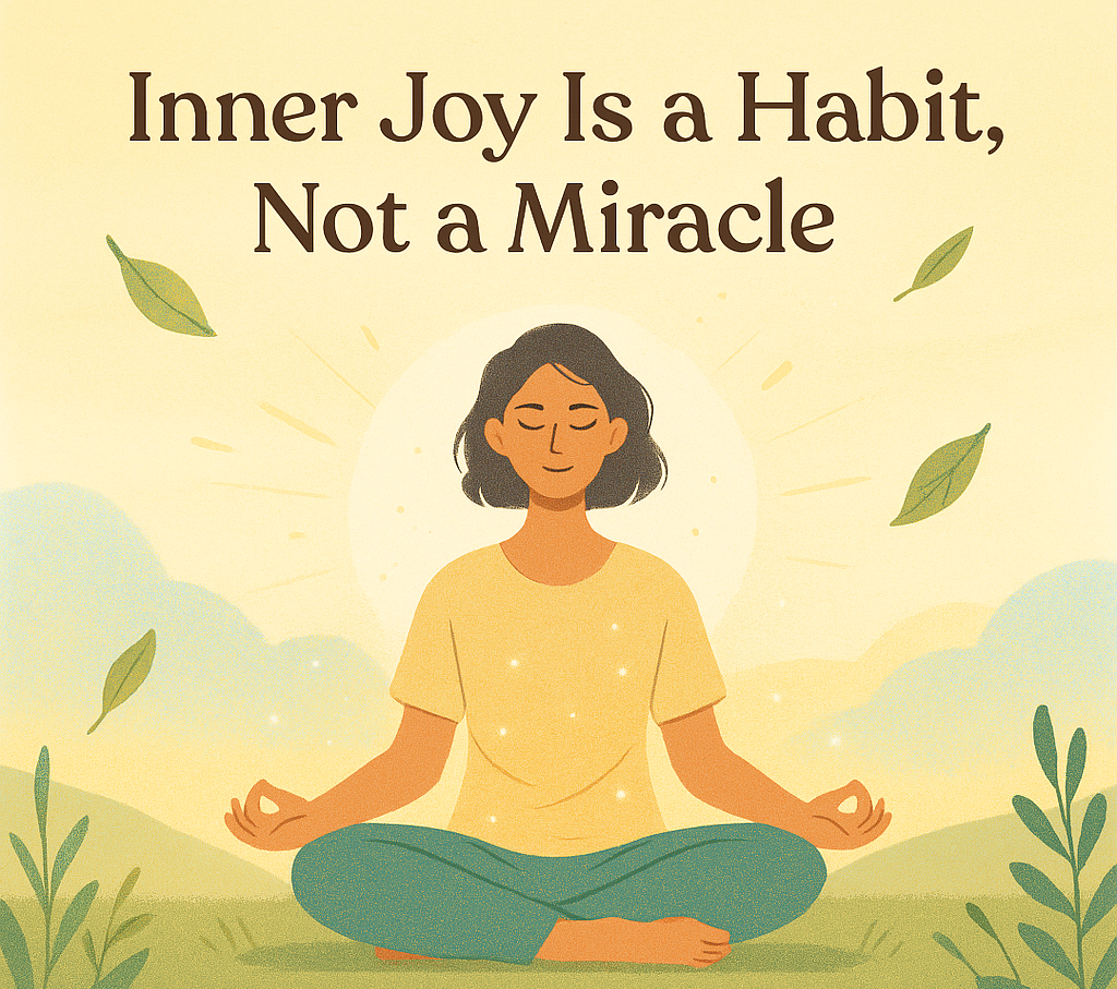 Inner Joy Is a Habit, Not a Miracle | by Shunyo Osho | Apr, 2025 | Medium