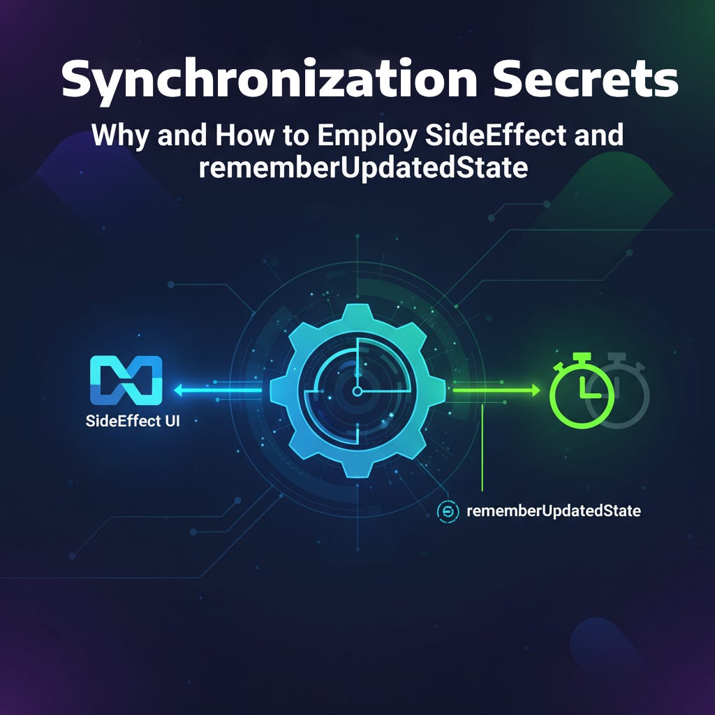 Compose sync: SideEffect & rememberUpdatedState | Medium