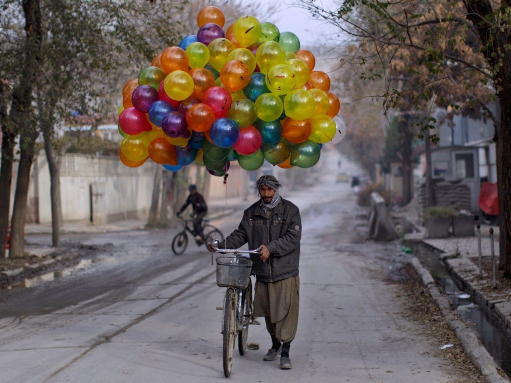 The Little Boy And The Balloons. There was a man who made a living ...