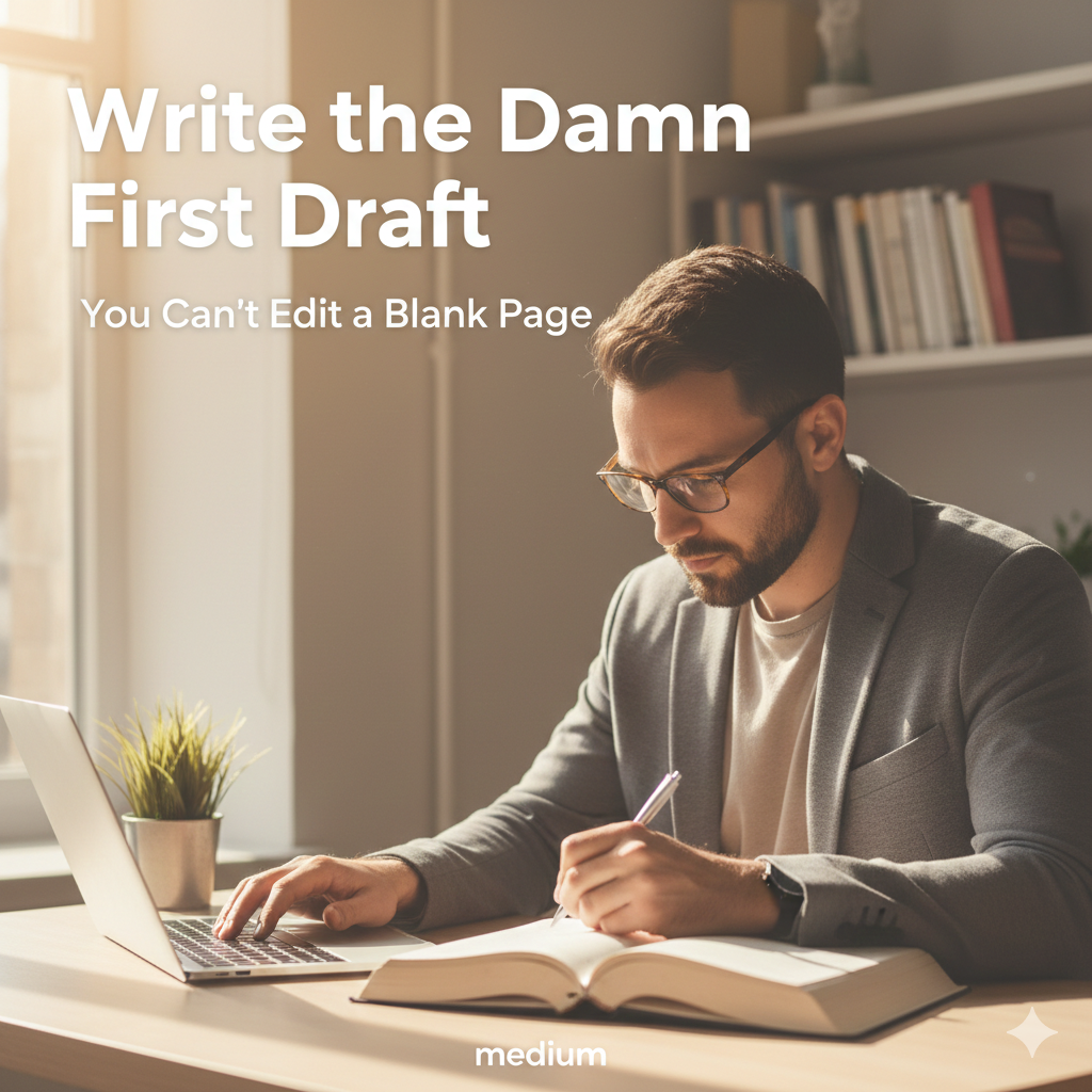 Write the Damn First Draft — Even if it’s Trash! | by René Junge | The ...