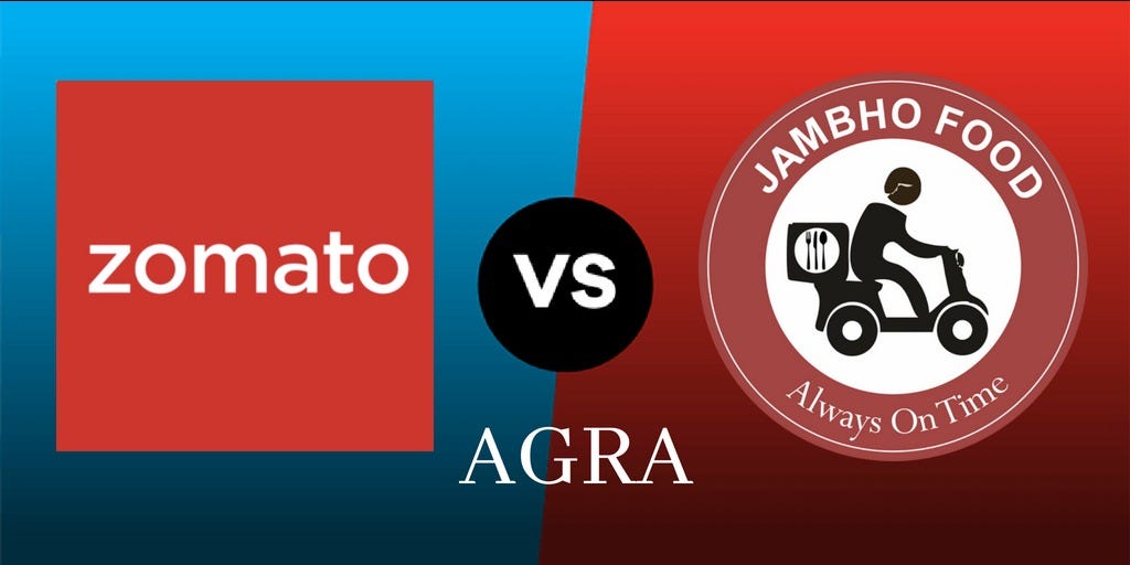 ZOMATO Vs JAMBHO in Agra. Jambho Food jumps over Zomato in food… | by ...
