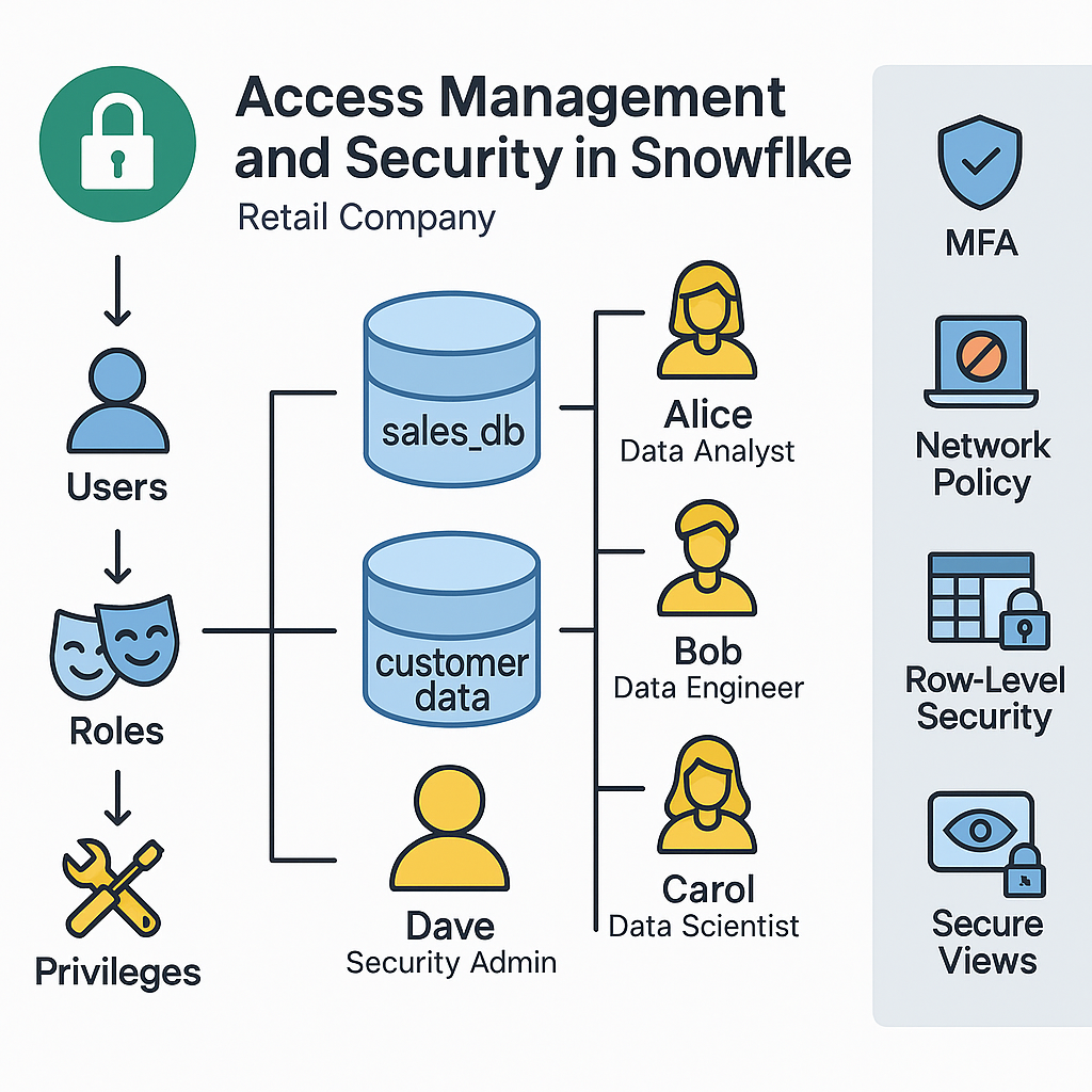 Day 26 — Access Management (RBAC) in Snowflake with Practical Scenario | by Alok Rahul | Jun ...