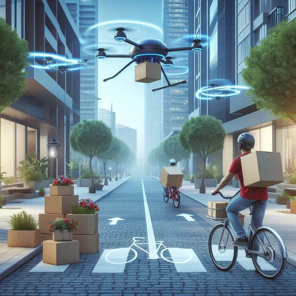 From wings to wheels: How drones and bikes are revolutionising urban ...