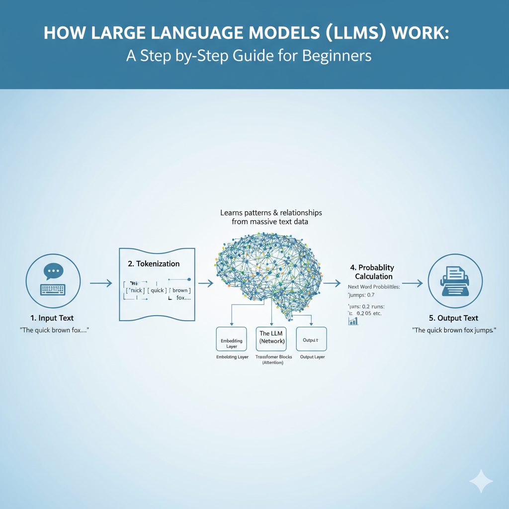 How Large Language Models (LLMs) Work: A Step-by-Step Guide for ...