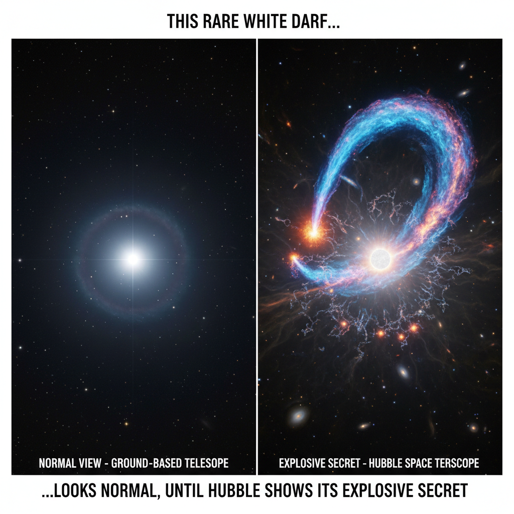 A White Dwarf’s Hidden Explosions: How Hubble Found a Star That Refuses ...