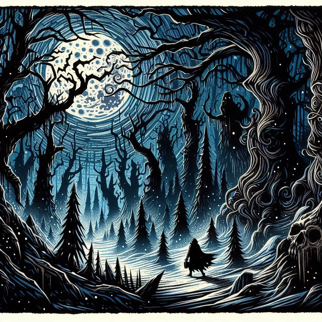 Daily Dark Fantasy Writing Prompt: Spectral Sunday Sagas: Cursed Forest ...