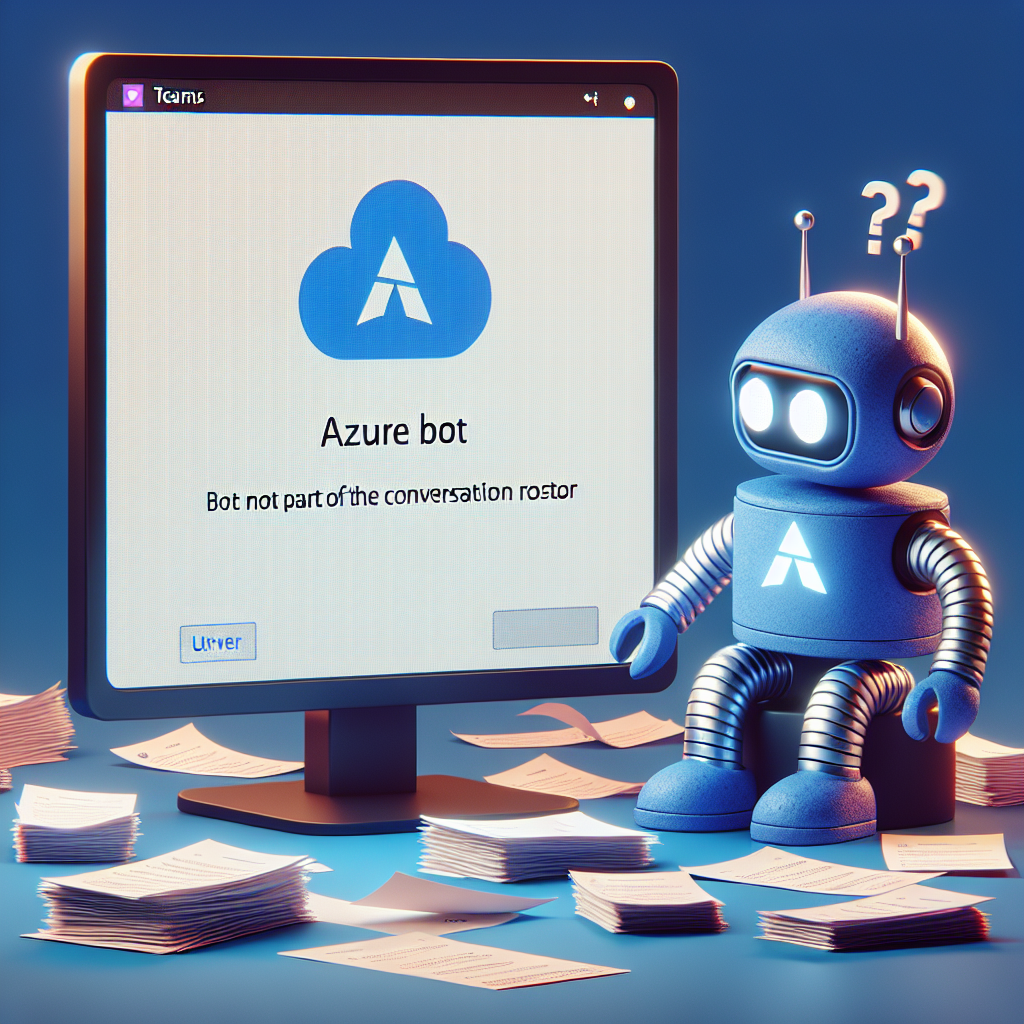 Fixing the Azure Bot Error “Bot Not Part of the Conversation Roster” in ...