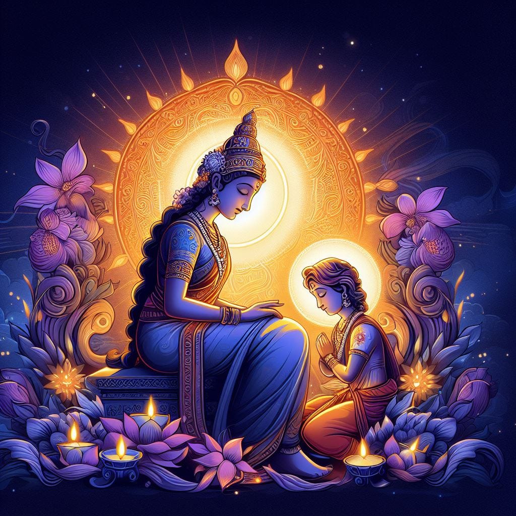 “The Eternal Glow of Vijayalakshmi’s Hope: A Mother-Son Tale” | by V.Chandra Shekhar | Oct, 2023 ...