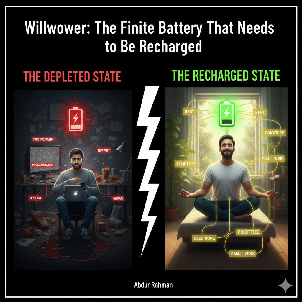 Why Does Willpower Run Out Like a Battery? | by Abdur Rahman | Medium