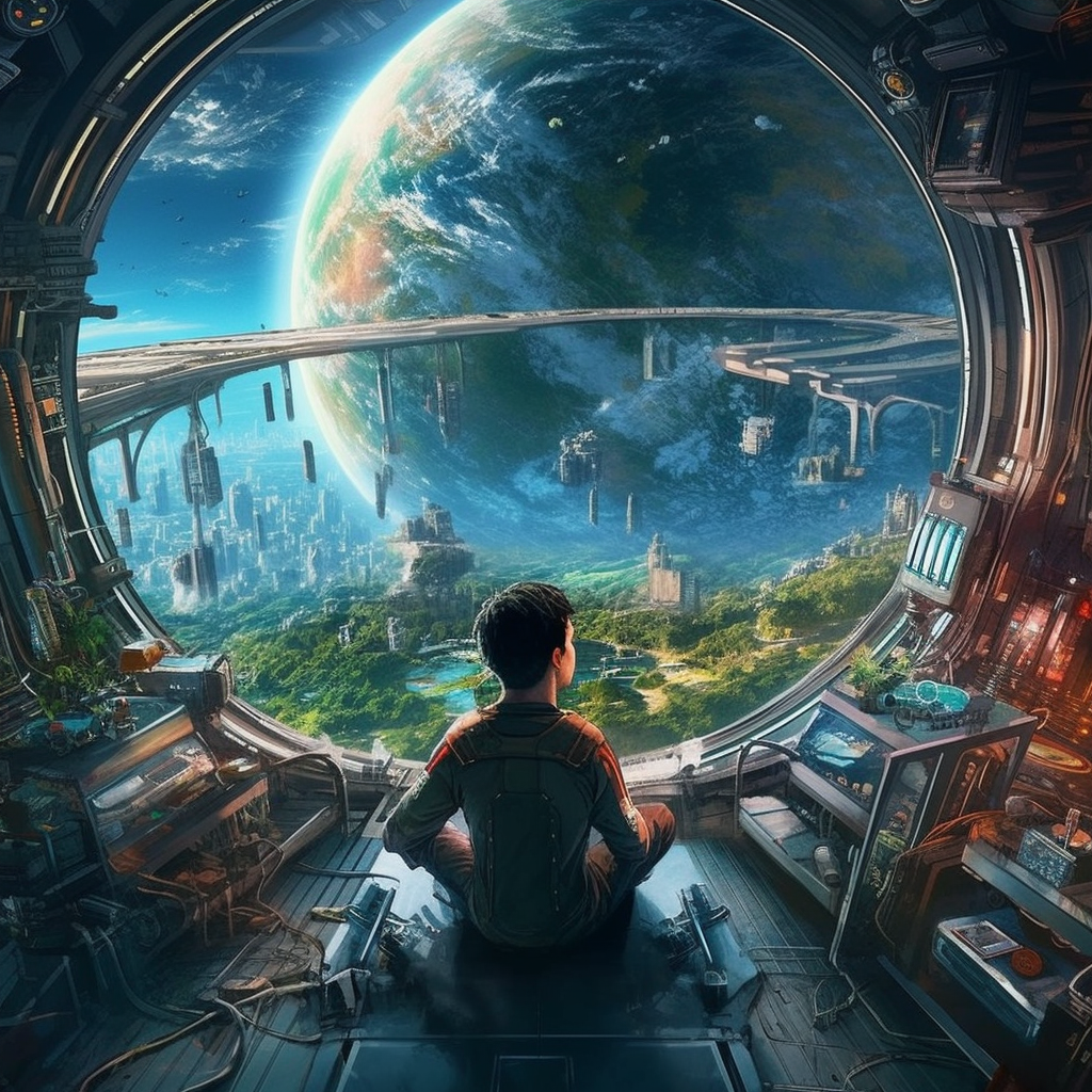 Pondering Earth. As the lone astronaut floated through… | by ...