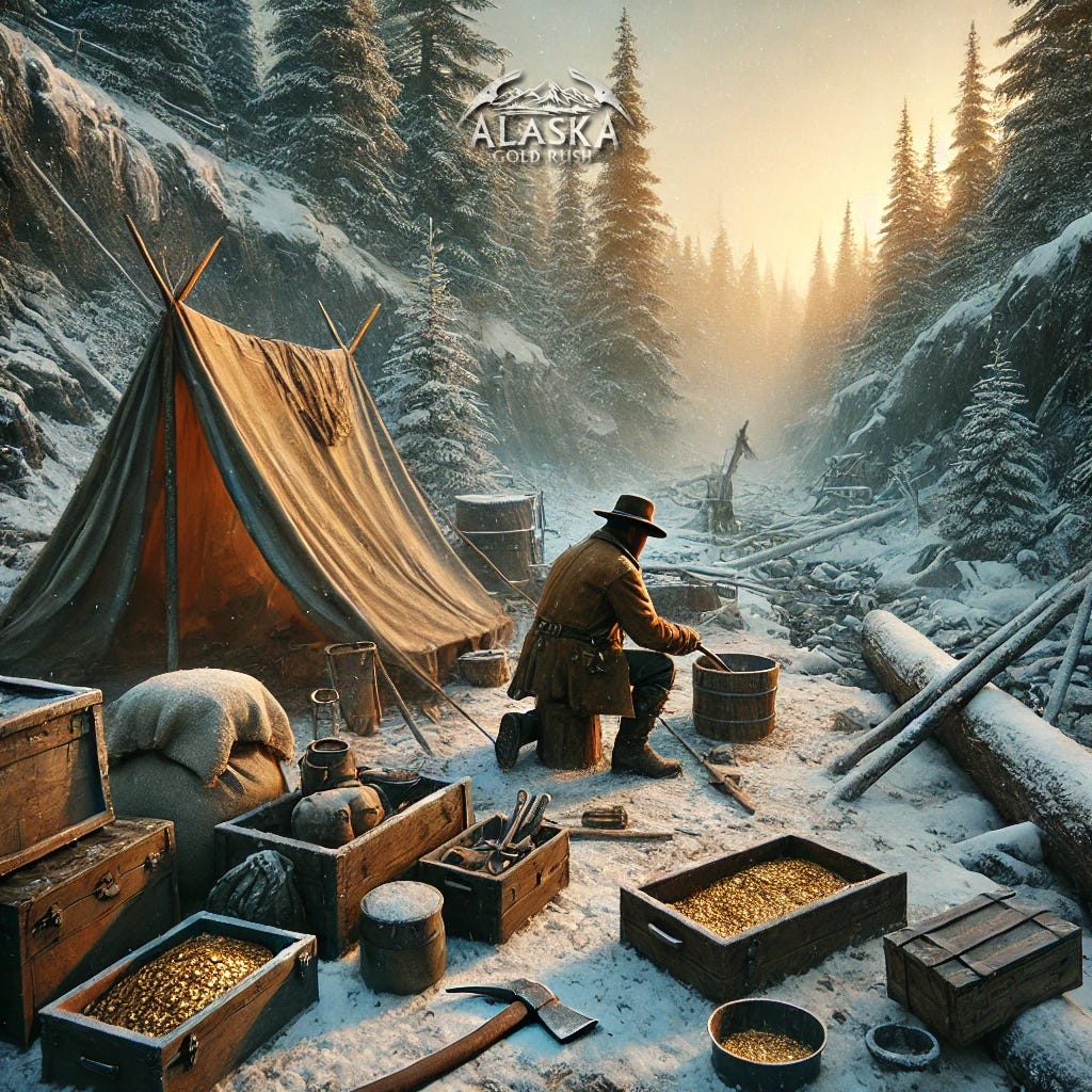 Forms of Shelter for Gold Prospectors in Alaska Gold Rush Web3game ...