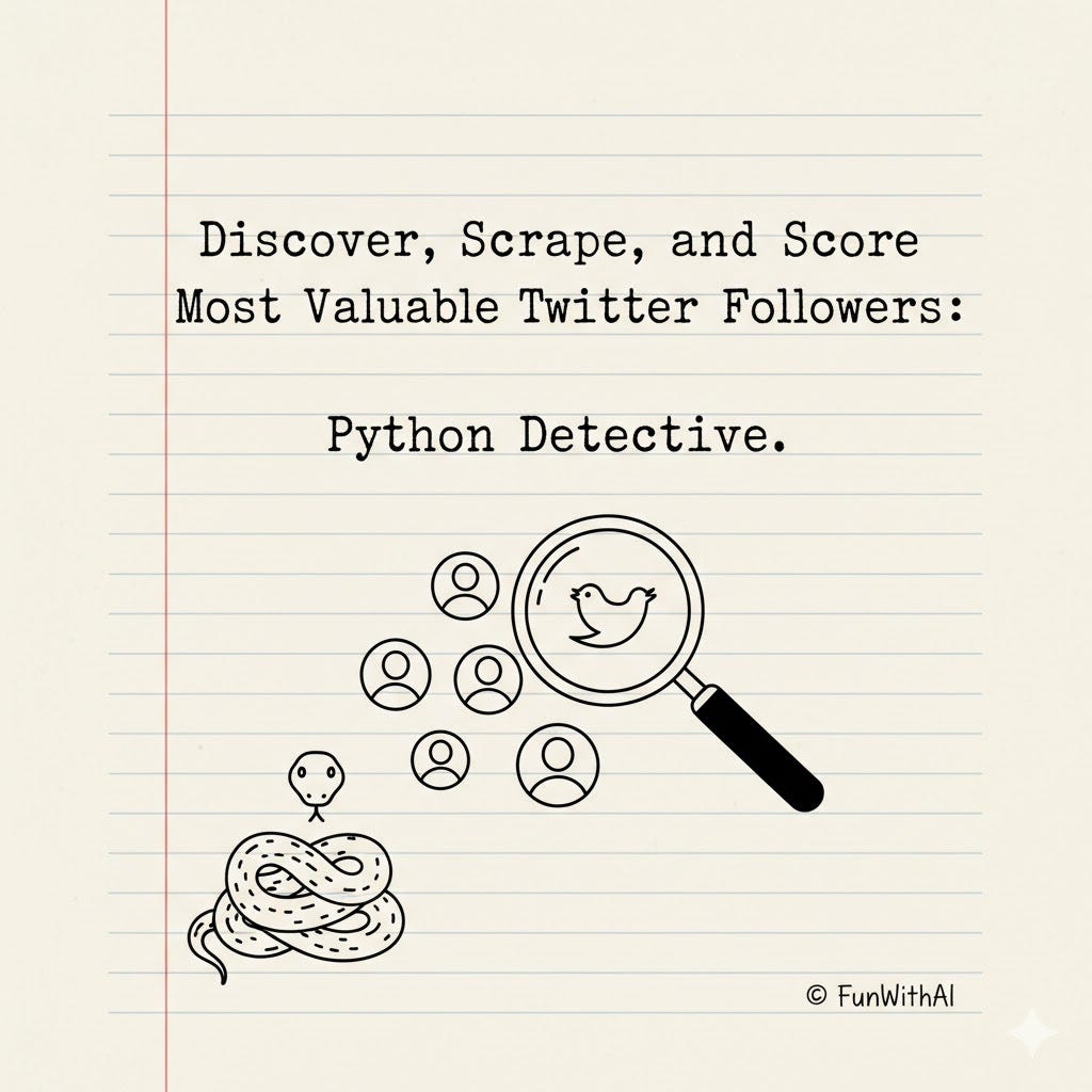 Discover, Scrape and Score Your Most Valuable Twitter Followers: Python ...