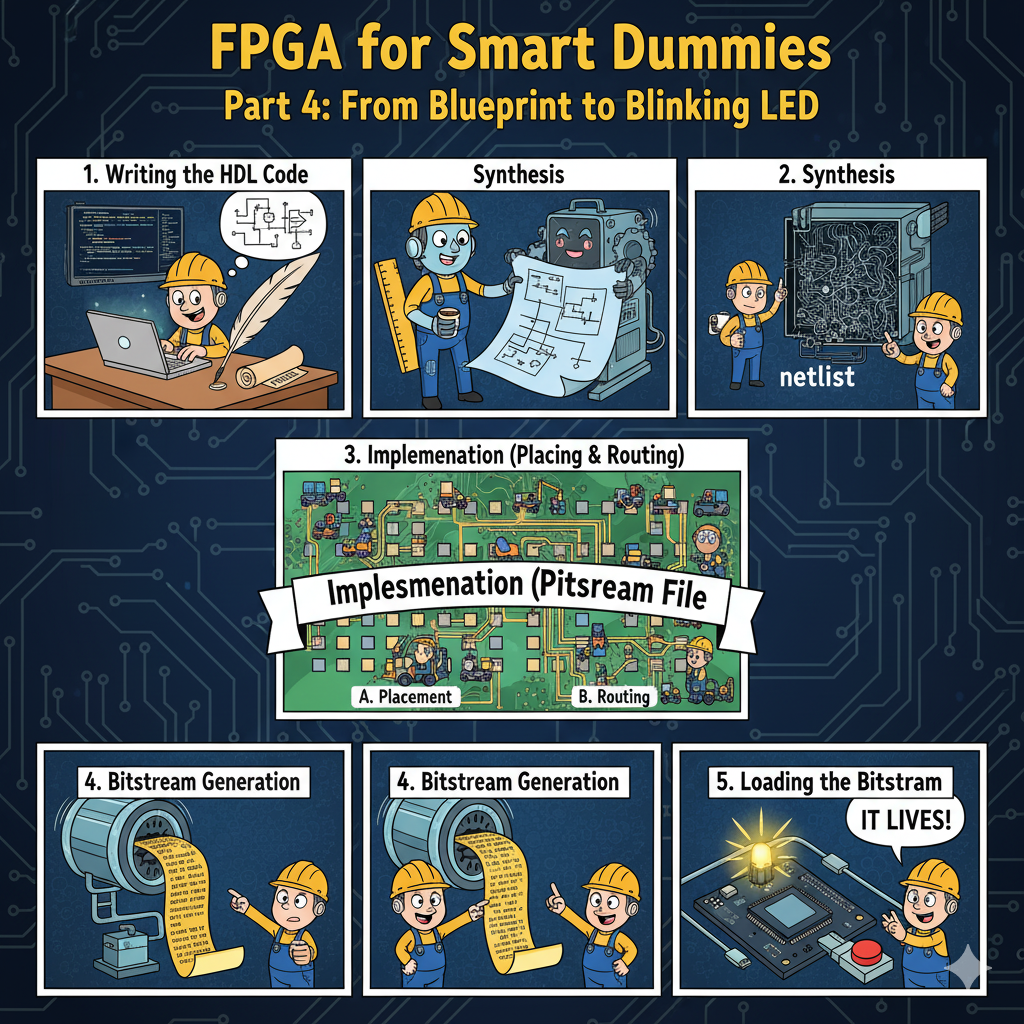 FPGA for SMART Dummies, Part 4: From Blueprint to Blinking LED | by Saher Elsayed | Sep, 2025 ...