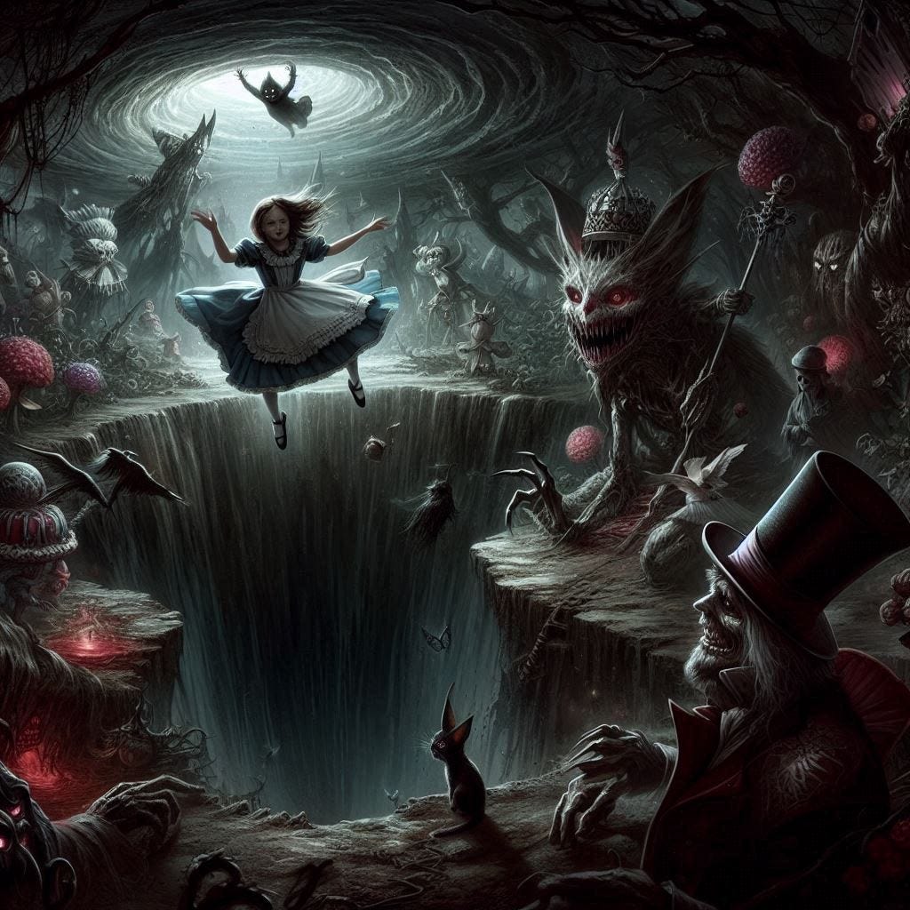 Beyond the Looking Glass. A Decent into the Shadows of Wonderland | by Kassey's Dreams ...