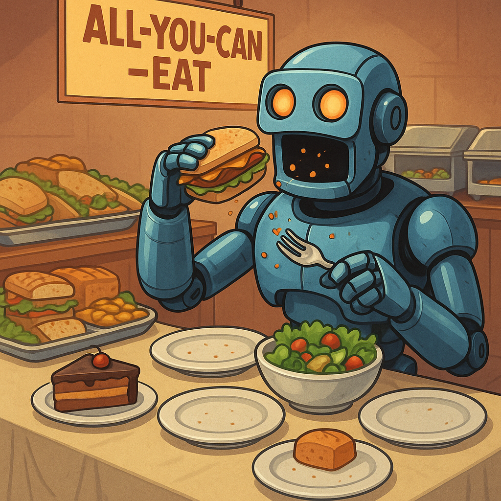 AI cannot Eat Jobs?. Imagine a super-hungry robot at an… | by Ayush ...