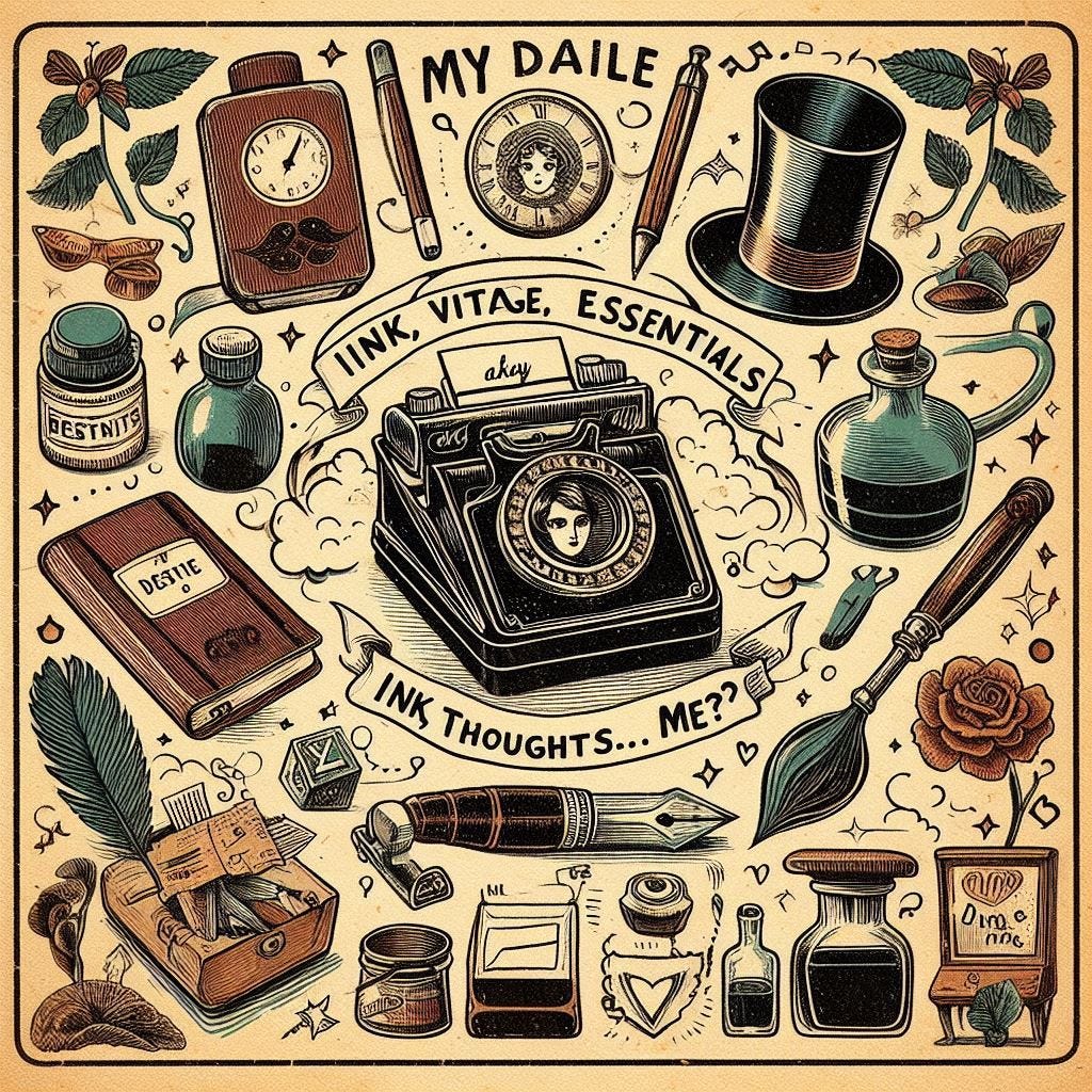 My Daily Vintage Essentials: Ink, Thoughts, and... Me? | by Dr Avadhuth ...