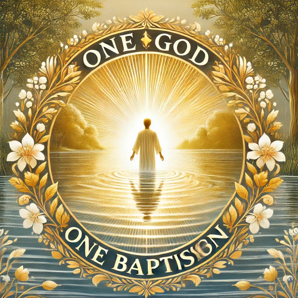 ONE GOD, ONE BAPTISM. (AI generated image) | by Anandbkrishnan | Apr ...
