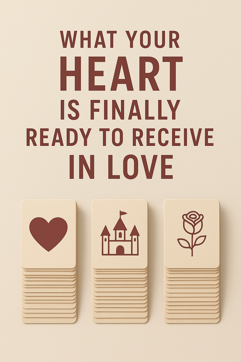 What your Heart is finally ready to receive in Love.- Pick a card ...