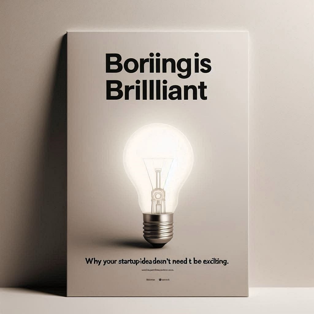 Boring is Brilliant. Why Your Startup Idea Doesn’t Need to… | by Manoj ...