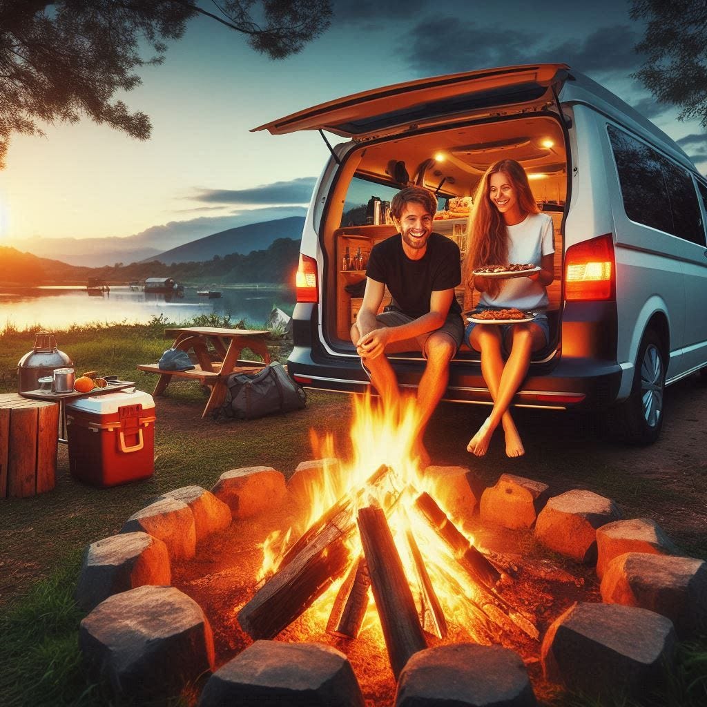 Minivan Camping Food — Good Eats from Atop Your Flaming Fire! | by ...
