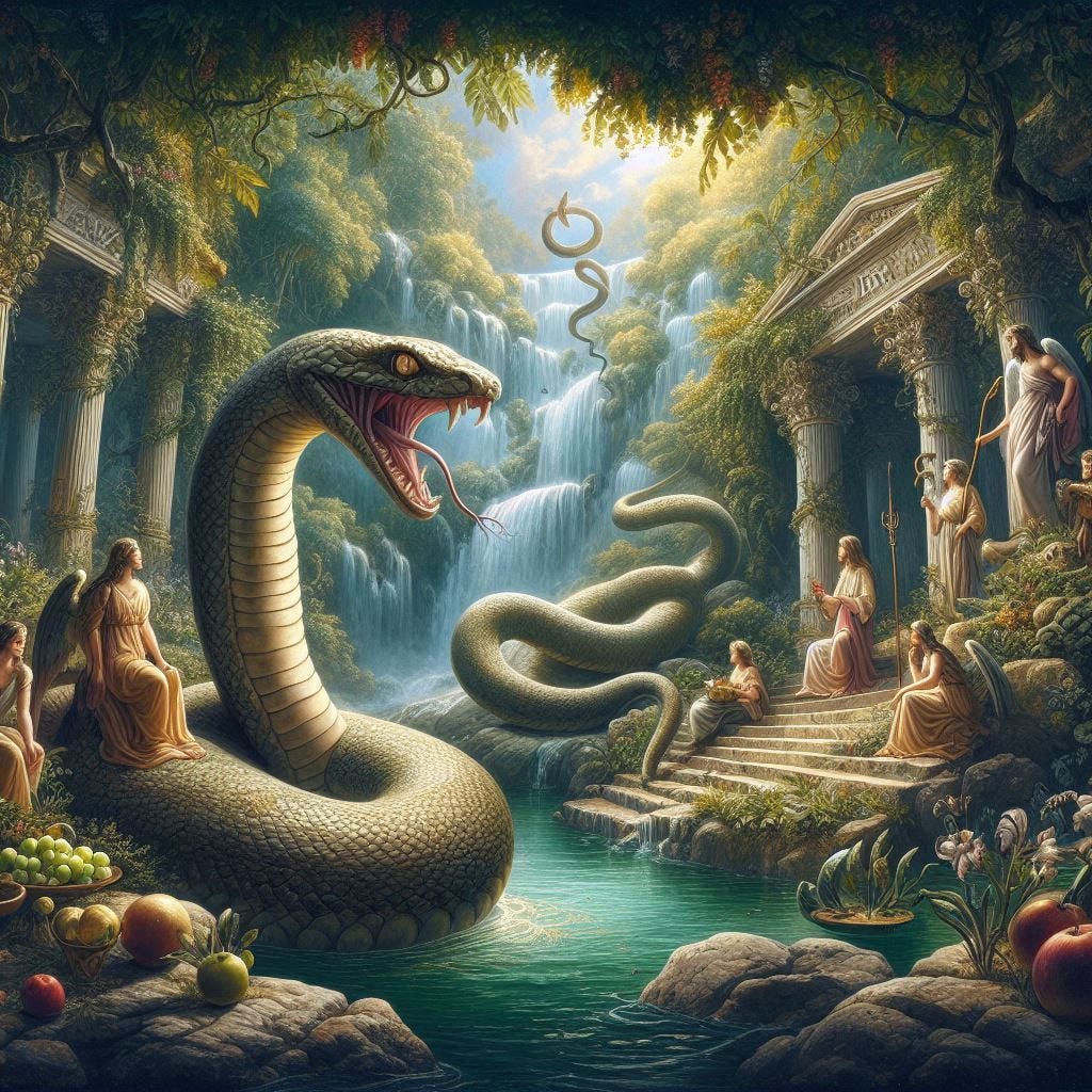 Unmasking the Serpent. In the quiet of Eden, where the birds… | by ...