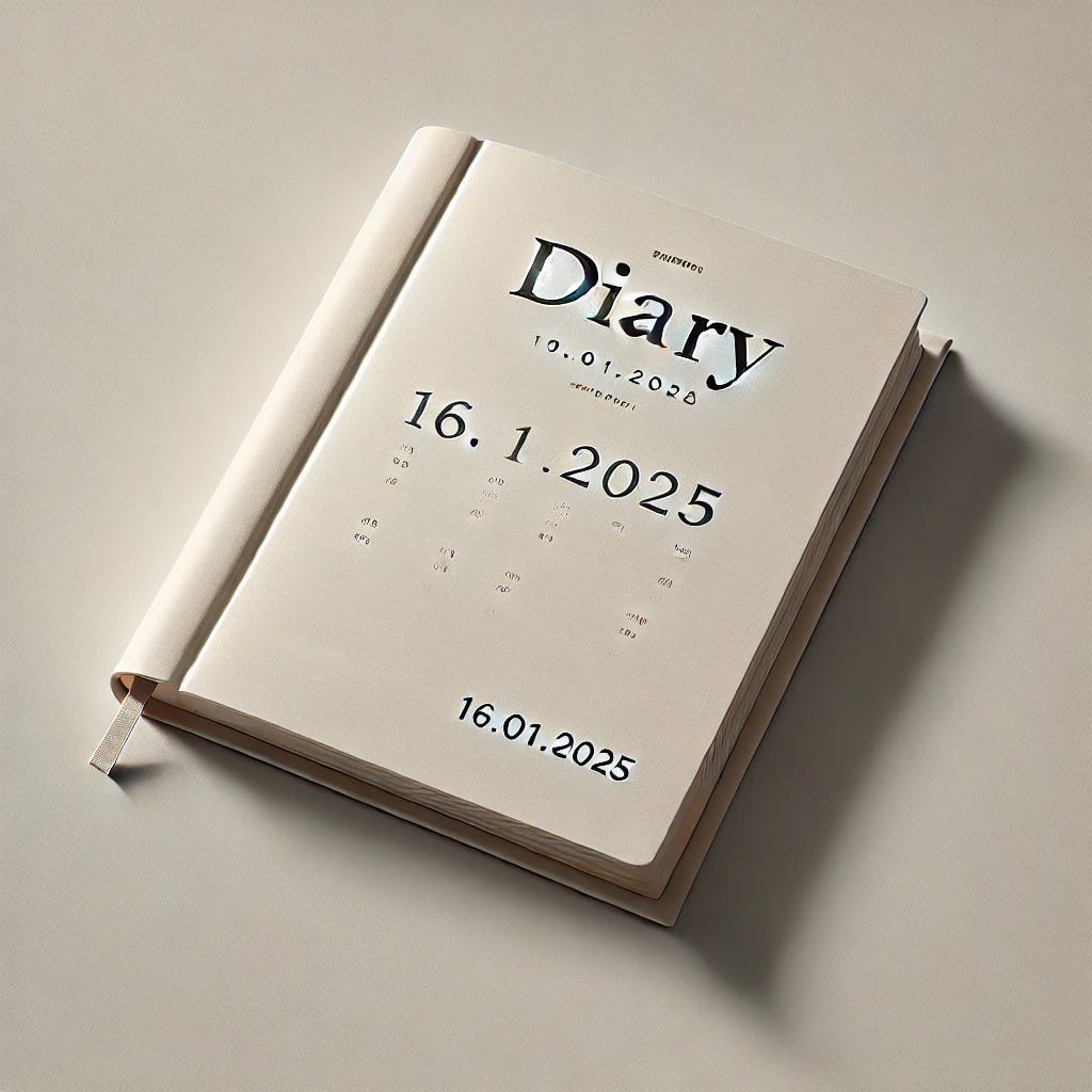 Diary. Records of a Social Experiment. Entry 13. 01/16/2025 | by LaGa ...