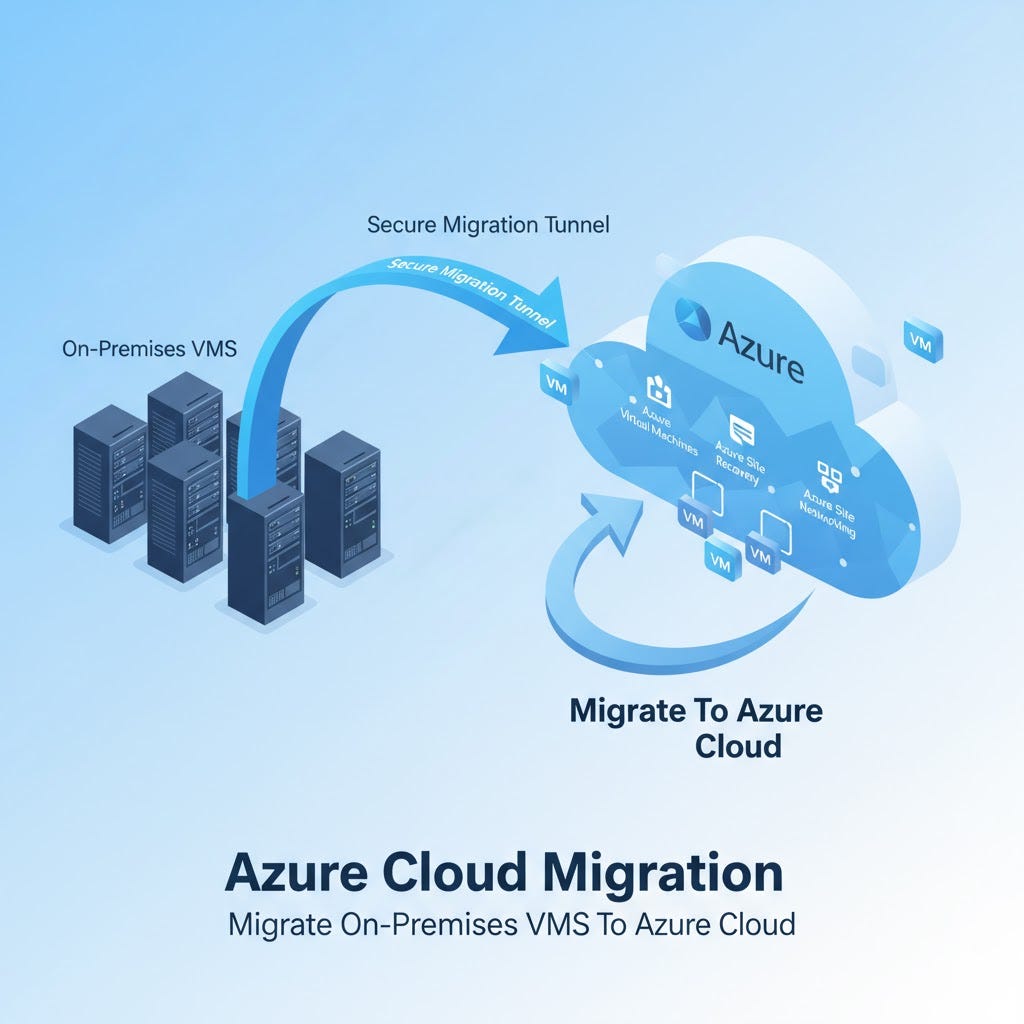 Azure Cloud Migration : How To Migrate On-Premises VMs To Azure Cloud ...